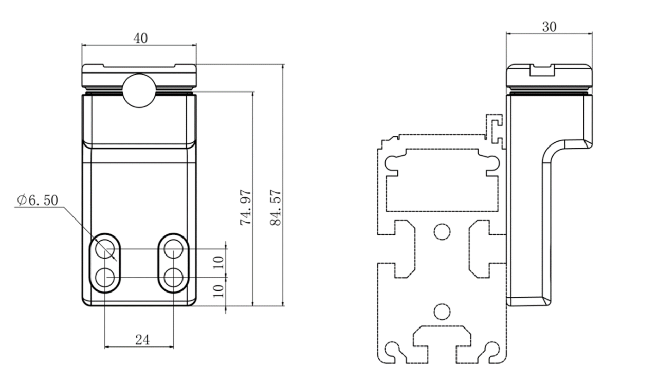 ZJ-S Proximity Sensor Bracket - Vitrans