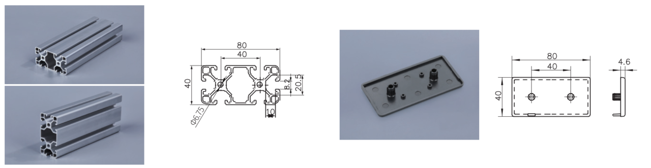 Conveyor support aluminum profile - Vitrans
