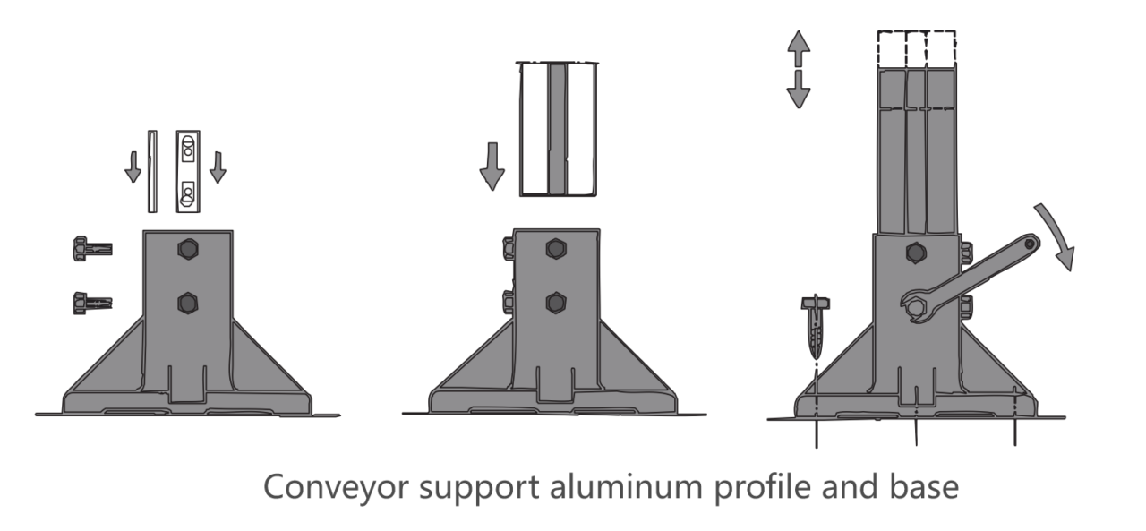 Conveyor support aluminum profile - Vitrans