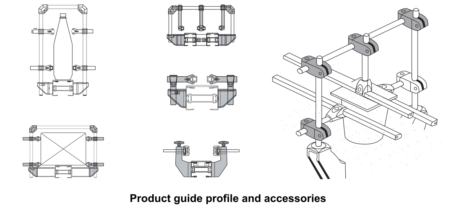 Product guide profile bracket - Vitrans