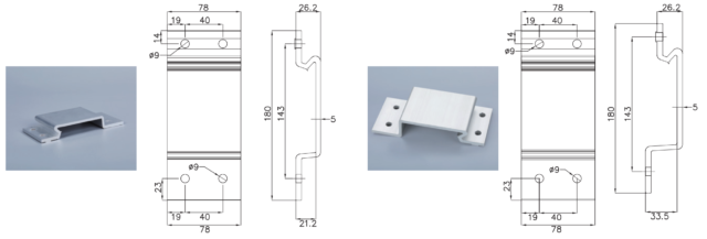 Conveyor support mounting parts - Vitrans